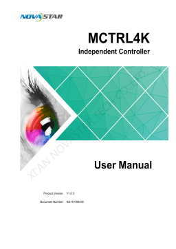 NovaStar MCTRL4K - User manual | manualzz.com