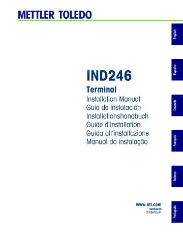 Mettler Toledo IND246 POWERCELL Installation Manual | Manualzz