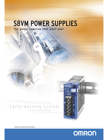 Omron S8VM Series Product Information | Manualzz