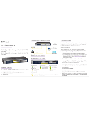 NETGEAR ProSAFE JGS516PE Installation Manual | Manualzz