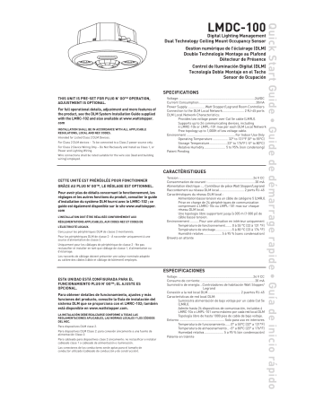 wattstopper LMDC-100 Quick Start Manual | Manualzz