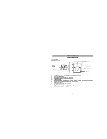 La Crosse Technology WS 6118 Bedienungsanleitung | Manualzz
