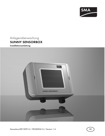 SMA Sunny SensorBox Installationsanleitung | Manualzz