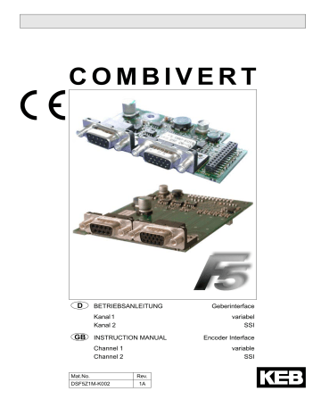 KEB Combivert F5 Betriebsanleitung | Manualzz