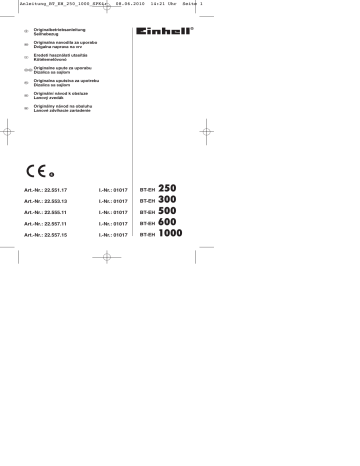 EINHELL BT-EH 300 Uputstvo za upotrebu | Manualzz