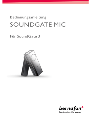Bernafon SOUNDGATE 3 Bedienungsanleitung | Manualzz