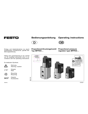 Festo MPPES Series Bedienungsanleitung | Manualzz