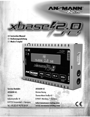 ANSMANN Xbase 2.0 SE Bedienungsanleitung | Manualzz
