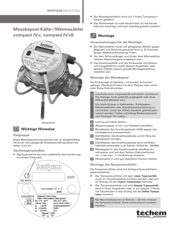techem compact IV cS Benutzerhandbuch | Manualzz