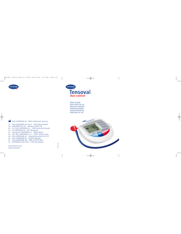Hartmann Tensoval Duo Control Gebrauchsanleitung | Manualzz