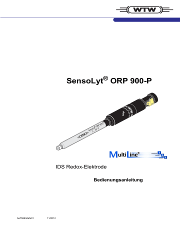 wtw SensoLyt ORP 900-P Bedienungsanleitung | Manualzz