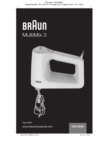 Braun 4644 Betjeningsvejledning | Manualzz