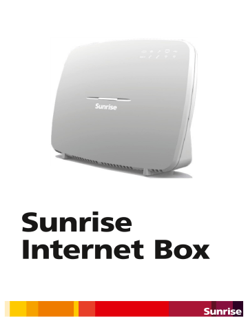 Sunrise Internet Box Bedienungsanleitung | Manualzz