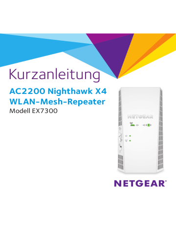 Netgear AC2200 Nighthawk X4 Schnellstartanleitung | Manualzz