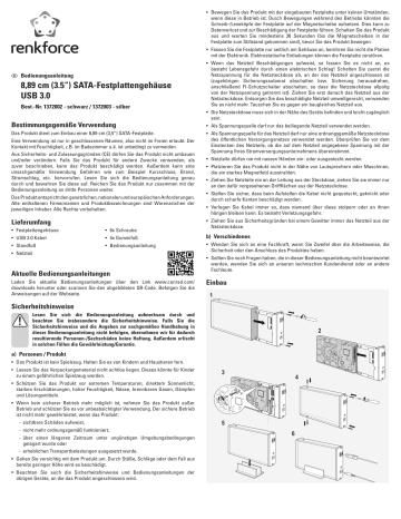 Renkforce 1372001 Bedienungsanleitung | Manualzz