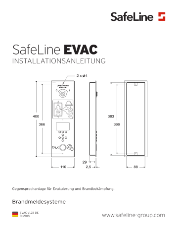 Safeline EVAC Installationsanleitung | Manualzz