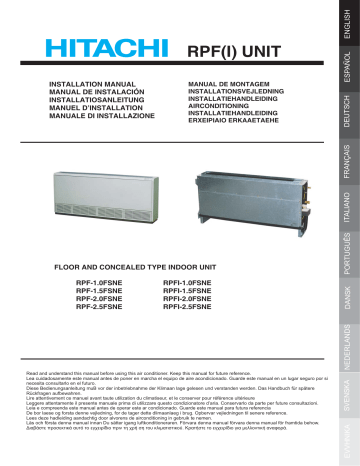 Hitachi RPF-1.5FSNE, RPFI-1.0FSNE, RPFI-1.5FSNE, RPF-1.0FSNE, RPFI-2 ...