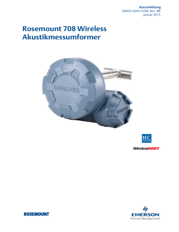 Rosemount 708 Schnellstartanleitung | Manualzz