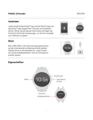 Fossil FTW20002 Bedienungsanleitung | Manualzz