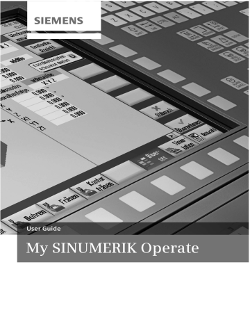 Siemens SINUMERIK Operate Benutzerhandbuch | Manualzz