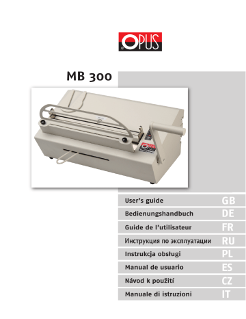 Opus MB 300 Instruction manual | Manualzz