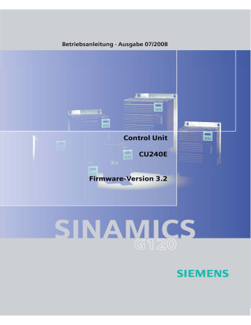 Siemens SINAMICS G120 CU240E Bedienungsanleitung | Manualzz