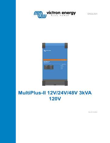 4.3. Connection of the AC cabling. Victron energy 103520, MultiPlus-II ...