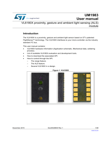 Figure 6. Reflow profile. STMicroelectronics VL6180X, VL6180X proximity ...