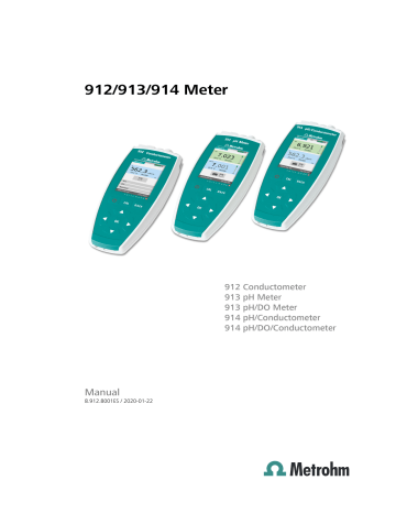 Metrohm 914 pH/DO/Conductometer, laboratory version El manual del ...