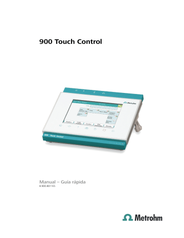 Metrohm 900 Touch Control Instrucciones de operación | Manualzz