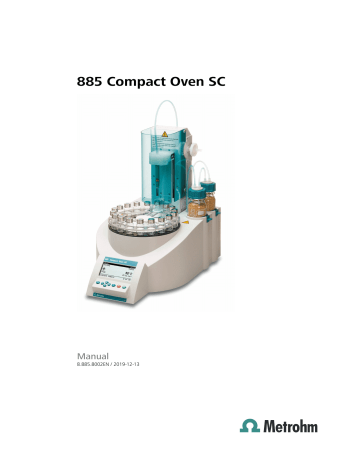 Metrohm 885 Compact Oven Sample Changer Owner's Manual | Manualzz