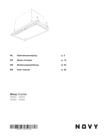 Novy 26082 Novy Canopy Crystal User Manual | Manualzz