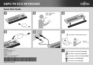 Fujitsu Keyboard KBPC PX ECO Quick Start Guide | Manualzz