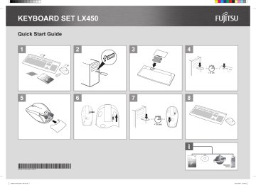 Fujitsu Wireless Keyboard Set LX450 Quick Start Guide | Manualzz