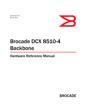 Fujitsu Brocade DCX 8510-4 Manual | Manualzz