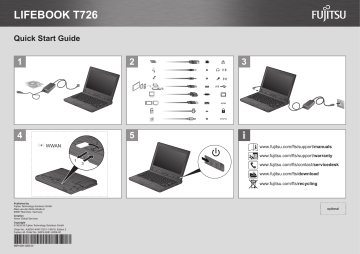Fujitsu LIFEBOOK T726 Quick Start Guide | Manualzz