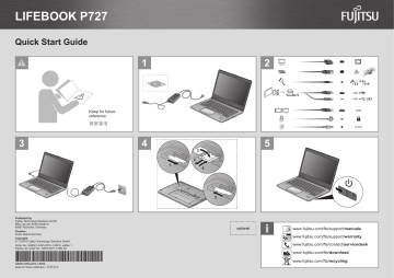 Fujitsu LIFEBOOK P727 Quick Start Guide | Manualzz