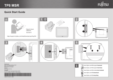 Fujitsu Customer Displays TP8 D15x Quick Start Guide | Manualzz