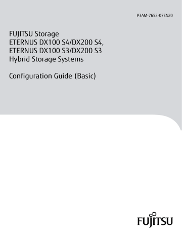 Fujitsu ETERNUS DX200 S4 Manual | Manualzz