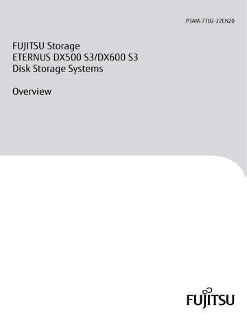 Fujitsu ETERNUS DX600 S3 Manual | Manualzz