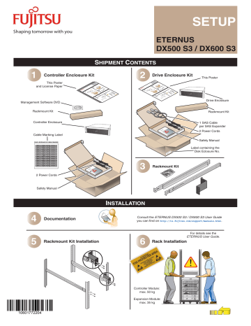 Fujitsu ETERNUS DX600 S3 Manual | Manualzz