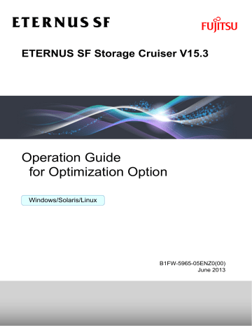 Fujitsu ETERNUS SF V15 Manual | Manualzz