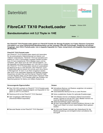 Fujitsu FibreCAT TX10 Manual | Manualzz