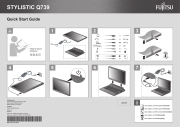 Fujitsu STYLISTIC Q739 Quick Start Guide | Manualzz