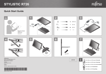 Fujitsu STYLISTIC R726 vPro Quick Start Guide | Manualzz