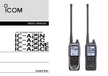 Icom IC-A25CE Manual | Manualzz
