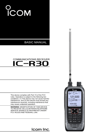 Icom IC-R30 Manual | Manualzz