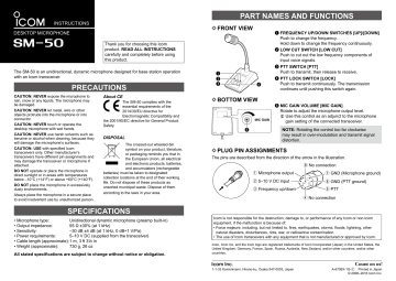 Icom SM-50 Instruction | Manualzz
