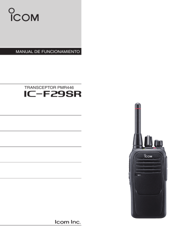 ICOM IC-F29SR Instrucciones de operación | Manualzz
