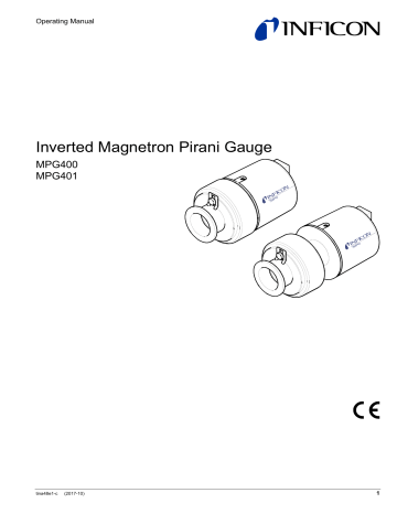 Inficon MPG400 Operating Manual | Manualzz